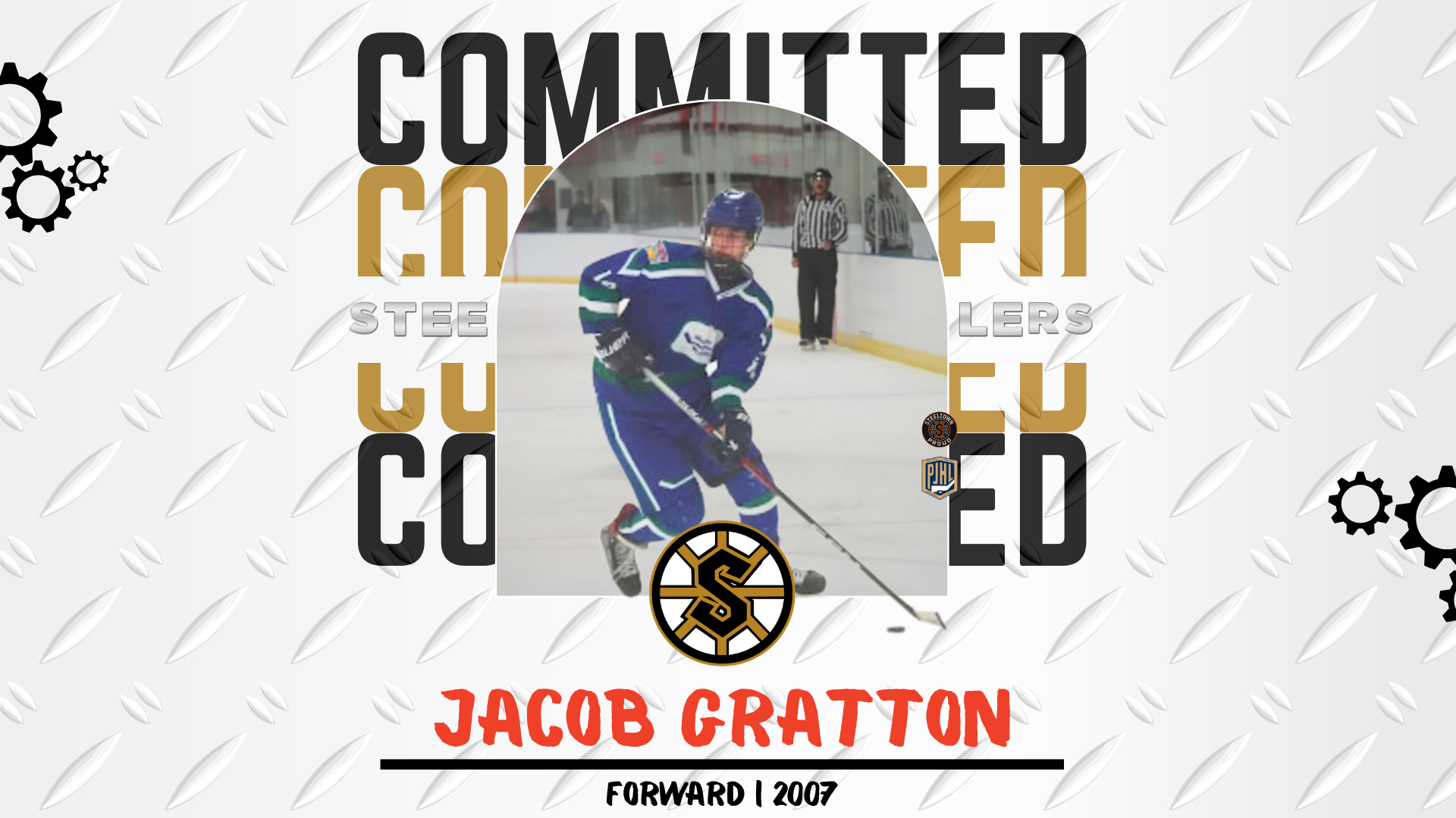 JACOB GRATTON COMMITS WITH THE STEELERS | Burnaby Steelers Junior A ...